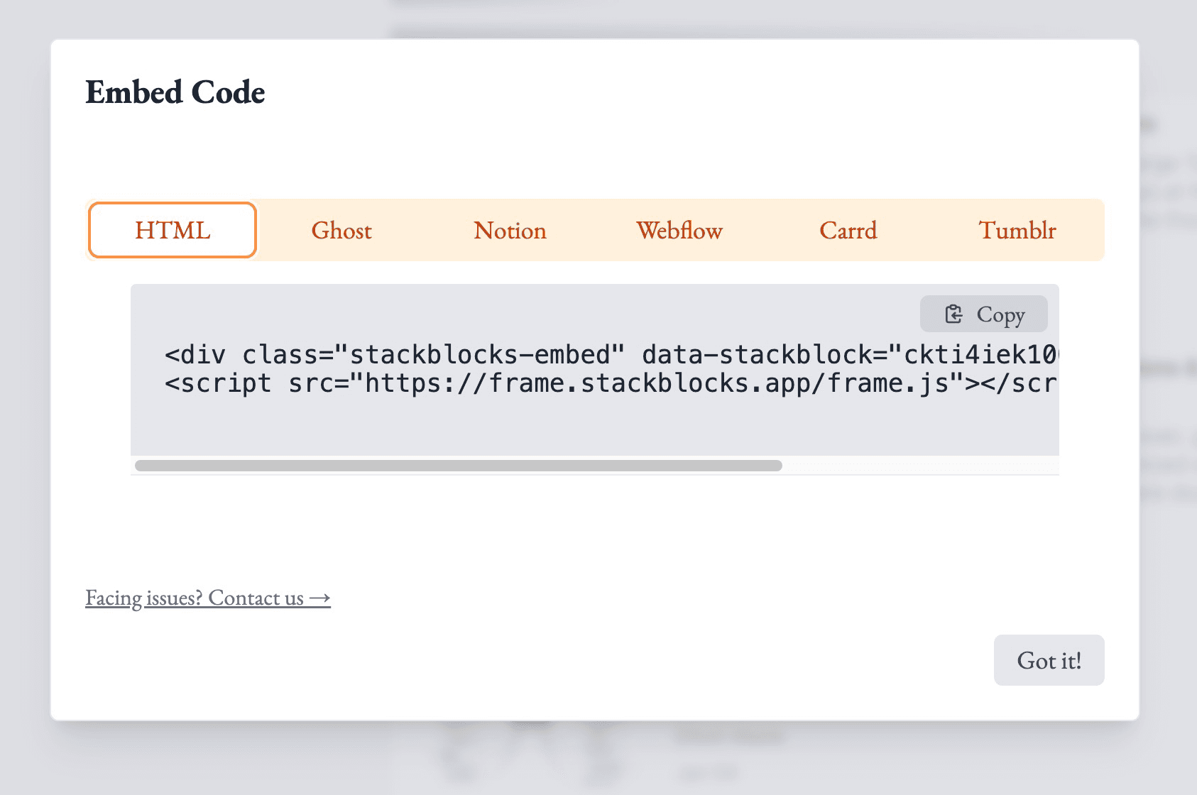 How to embed Substack newsletter archive in Webflow site | Stackblocks